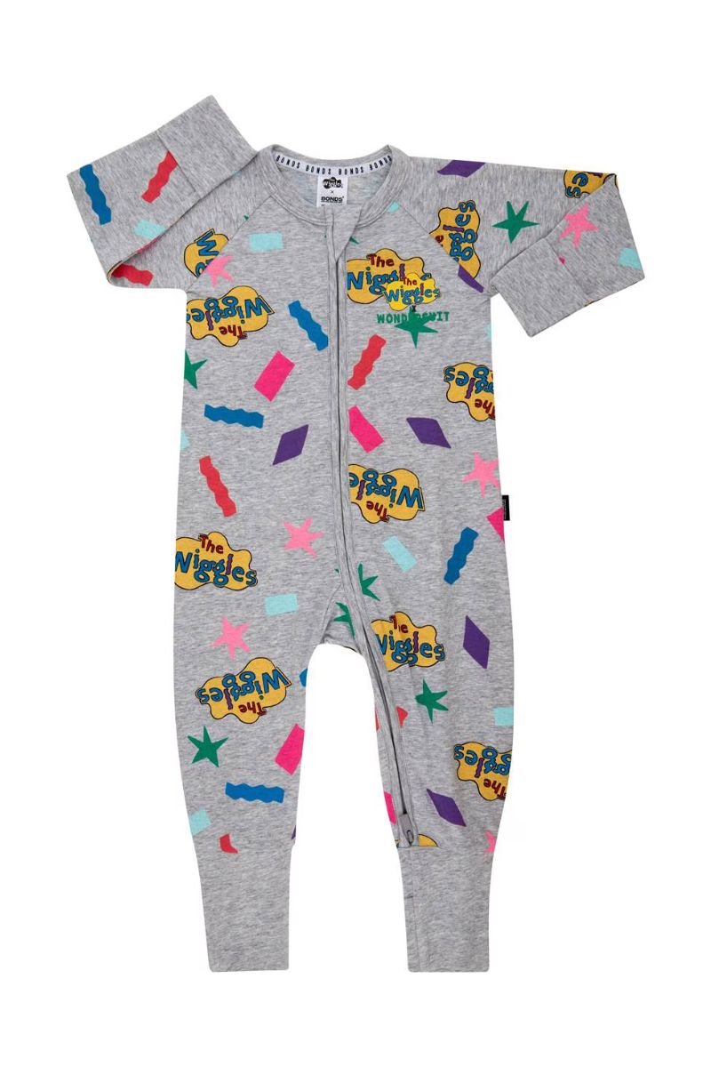 BONDS X THE WIGGLES ZIPPY WONDERSUIT LONG SLEEVE - Wiggly Shapes – Kids ...