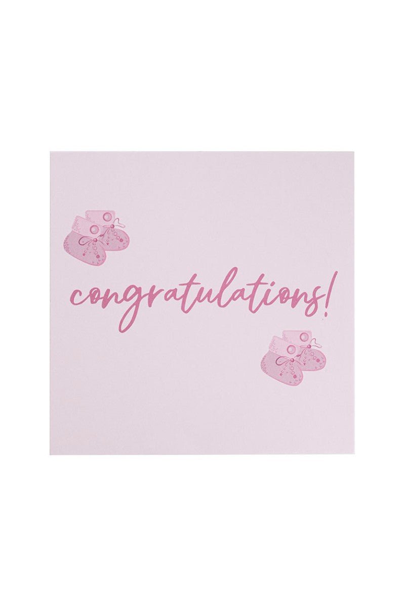 Mini Greeting Card with Envelope - Congratulations Pink – Kids Outlet ...